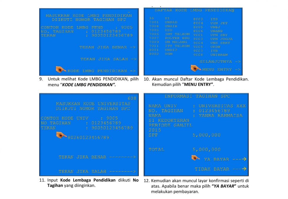 Tata Cara Pembayaran Calon Mahasiswa Pasca Sarjana dan Profesi - UIN Syarif Hidayatullah Jakarta